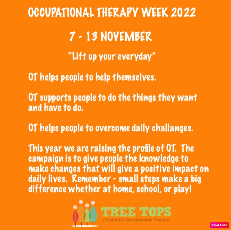 OT Week 2022! - Tree Tops Children's Occupational Therapy