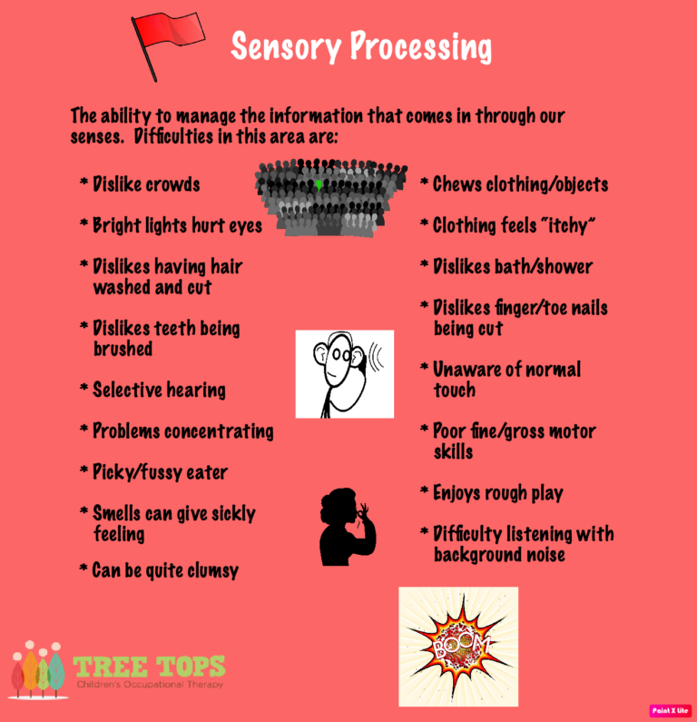 Red Flags - Sensory Processing - Tree Tops Children's Occupational Therapy