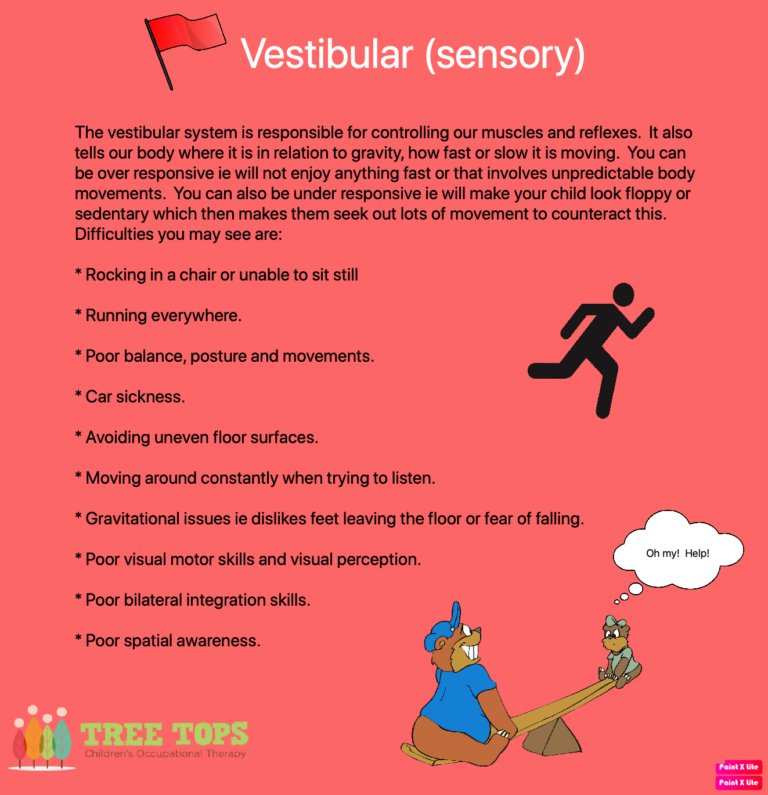 Red Flags - Vestibular - Tree Tops Children's Occupational Therapy
