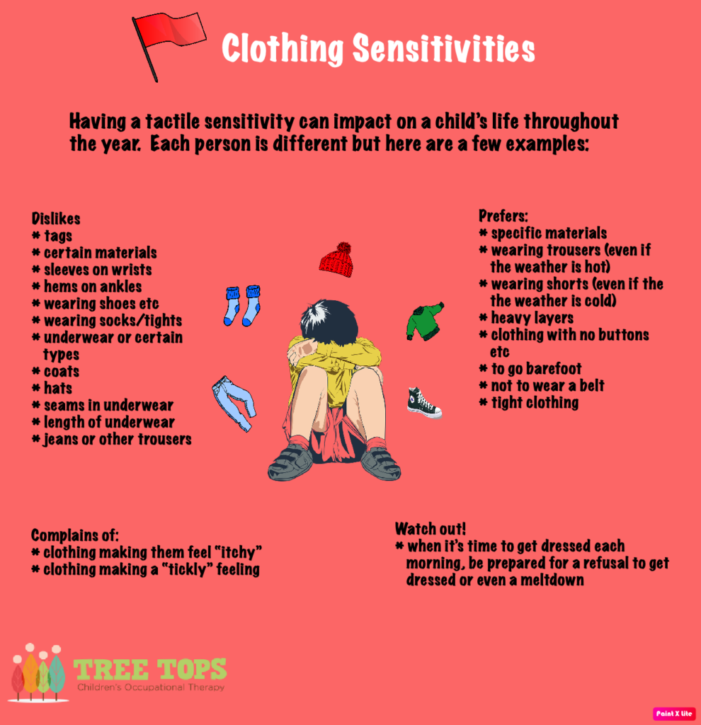 RF Clothing Sensitivity - Tree Tops Children's Occupational Therapy